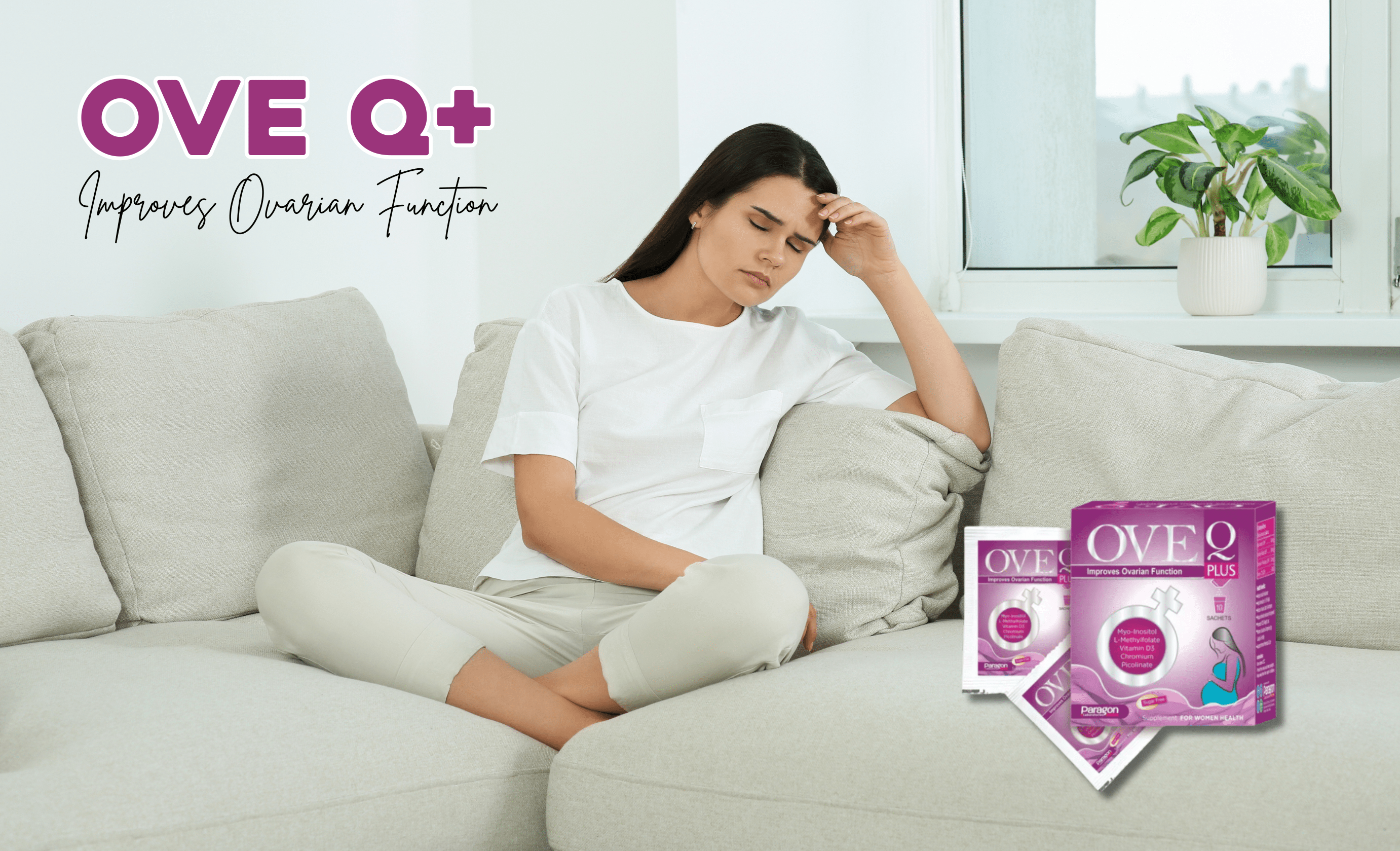 OVE Q PLUS – Myo-Inositol Sachets for PCOS, Ovulation & Hormonal Balan ...