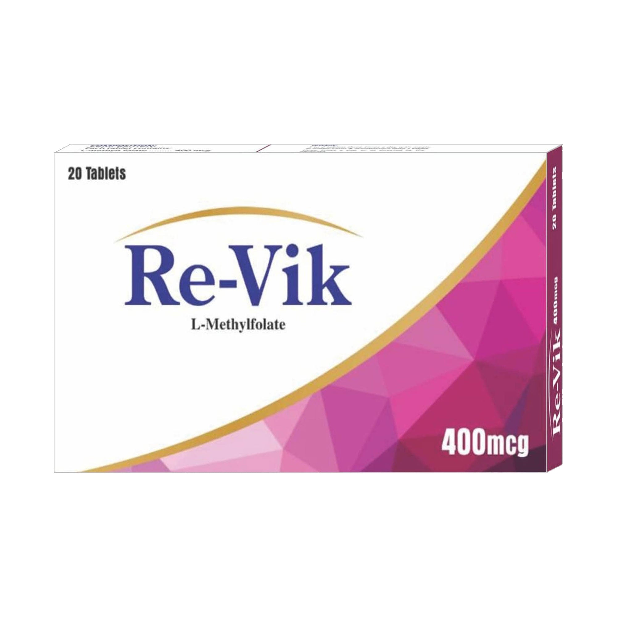 REVIK L-Methylfolate Tablets – Essential Folate for Pregnancy & Heart ...